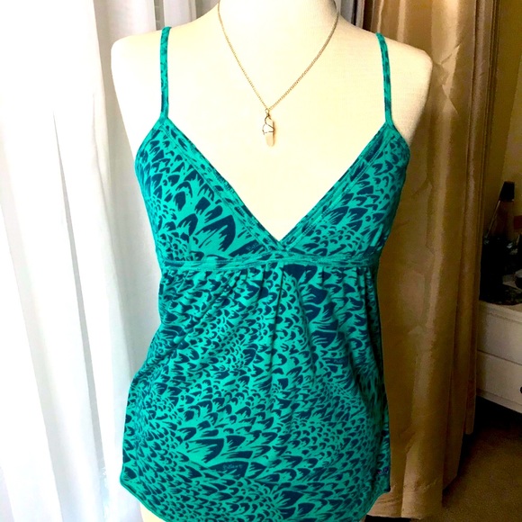 Billabong | Tops | Billabong Y2k Trippy Wave Pattern Cotton Top ...